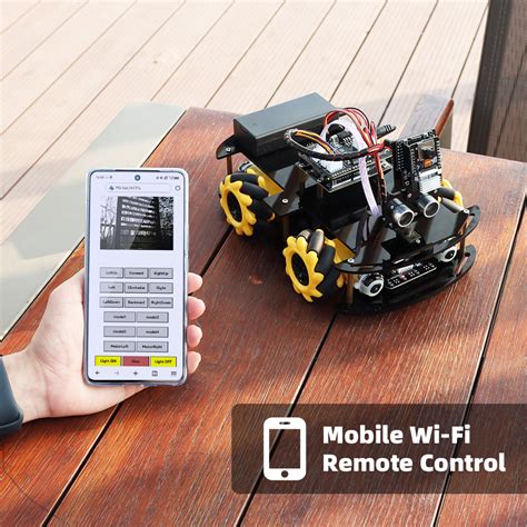 หุ่นยนต์หลบหลีกสิ่งกีดขวางพร้อมกล้องควบคุมด้วยมือถือผ่านapp esp32