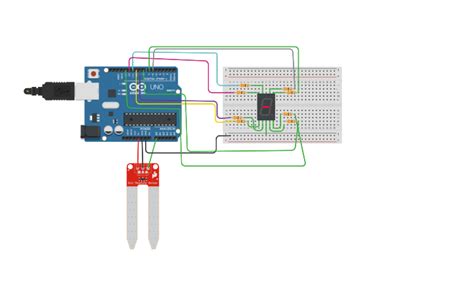 Circuit Design Sensor De Umidade Tinkercad