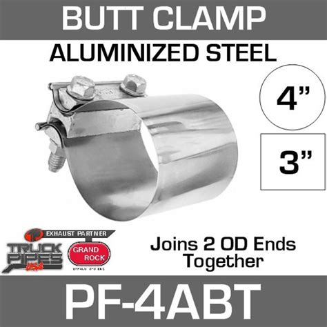 4 Inch Preformedbutt Jointaluminized 4 Exhaustclamp Pf 4abt