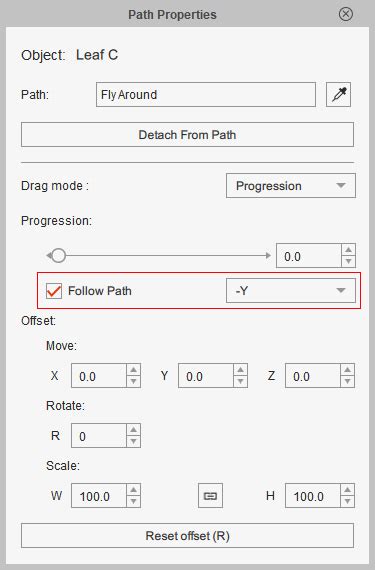 Applying Motion Path Template From Library