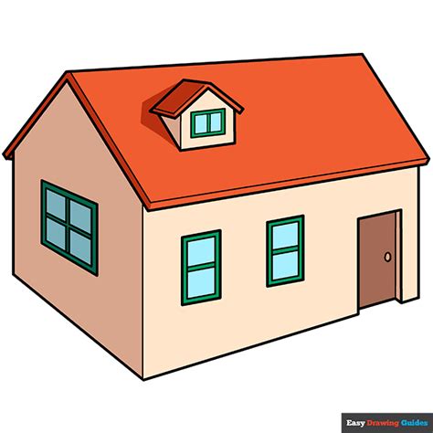 How To Draw A 3d House Really Easy Drawing Tutorial