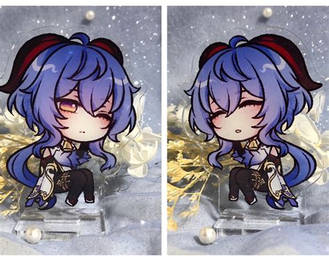 Hikari Genshin Impact Chibi Ganyu Double Sided With Different Facial