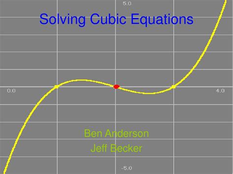 Ppt Solving Cubic Equations Powerpoint Presentation Free Download