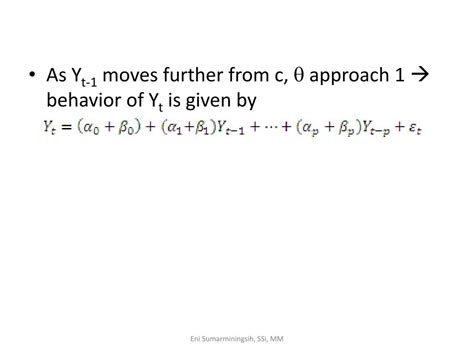 Ppt Smooth Transition Autoregressive Model Powerpoint Presentation