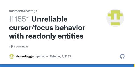 Unreliable Cursorfocus Behavior With Readonly Entities · Issue 1551