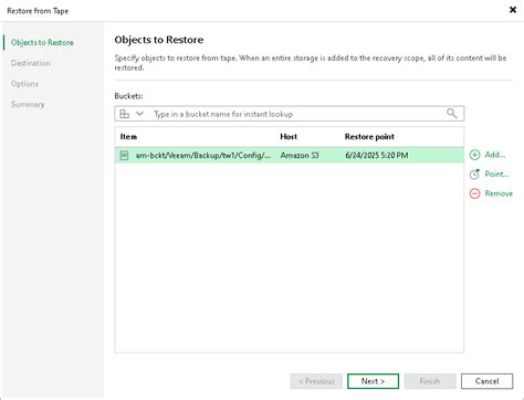 Step 2 Choose Objects To Restore User Guide For Vmware Vsphere