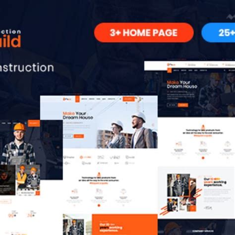 Rin Build Construction Psd Template Psd Templates Templates Psd
