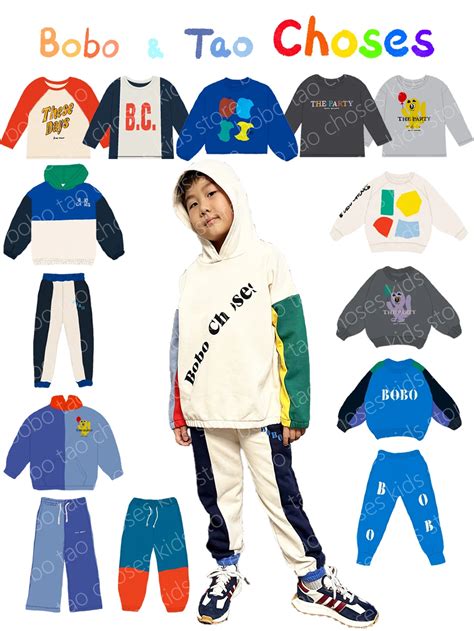 Bobo Tao Choses 키즈 Bc 소년 소녀 티셔츠 스웻셔츠 후드 조깅 바지 레깅스 바지 오리지널 라벨 2023 신제품 Aliexpress
