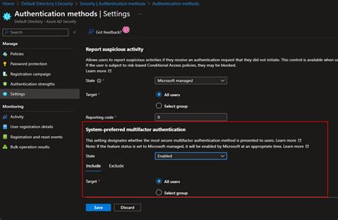 System Preferred Mfa Authentication Methods Policy Lets Learn