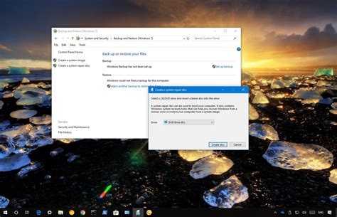 How To Create A System Repair Disc On Windows 10 Pureinfotech