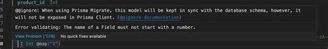 Error Validating The Name Of A Field Must Not Start With A Number · Issue 20988 · Prisma