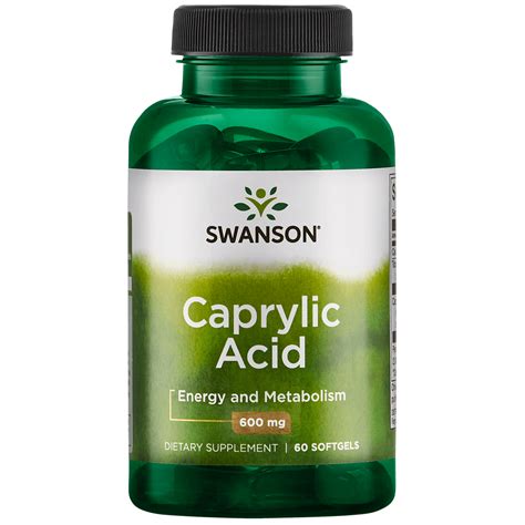 Ultra Caprylic Acid 600mg Swanson Health Body And Fit Bodyandfit