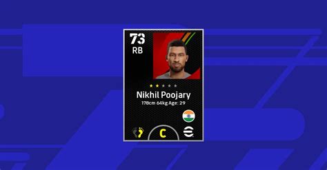 Nikhil Poojary EFootball 2022 Stats