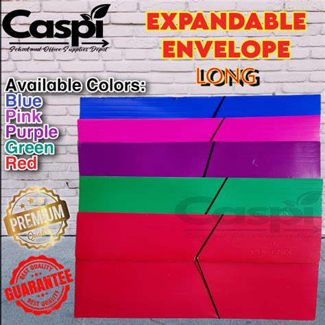 Colored Expandable Envelope Long Shopee Philippines