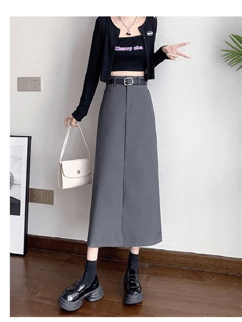 [캐주얼슈트느낌풀풀~~]느낌아니까 롱스커트2col