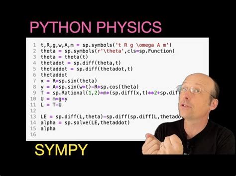 Free Video Python Physics Symbolic Lagrangian Solutions Using Sympy From Dot Physics Class