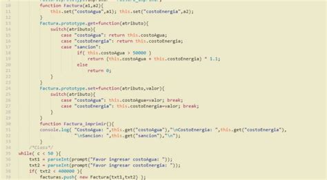 POO Javascript Aplicacion Clase Factura Tutorias Co
