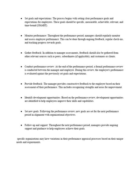 Flowchart Of Performance Appraisal Pdf