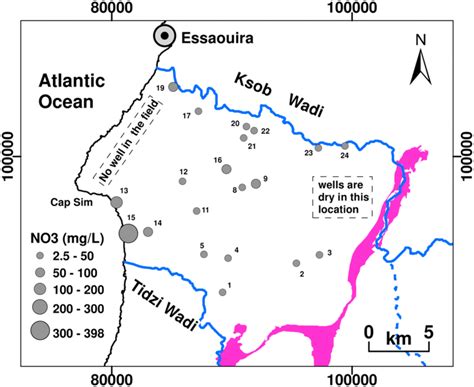 Spatial Distribution Of Nitrate Contents Download Scientific Diagram