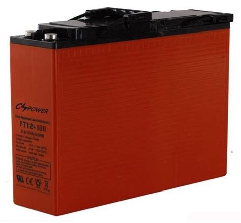 Agm12v 100ah Front Terminal Telecom And Ups Battery Ft12 100