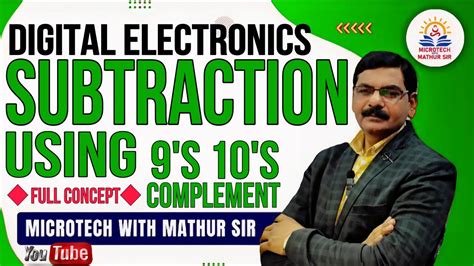 Subtraction Using 9s And 10s Complement Method By Mathur Sir Youtube