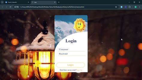 Umme Kalsoom On Linkedin Animated Login Form By Using Just Html And Css 🚀