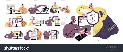 Vector Flat Illustration Set Abstract Plots Stock Vector Royalty Free 1863958144 Shutterstock