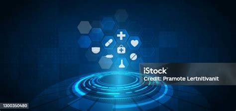 추상 적인 파란색 육각 패턴 배경 의료 기술 및 과학 개념 및 건강 관리 아이콘 패턴 3차원 형태에 대한 스톡 벡터 아트 및 기타 이미지 3차원 형태 개념 건강관리와