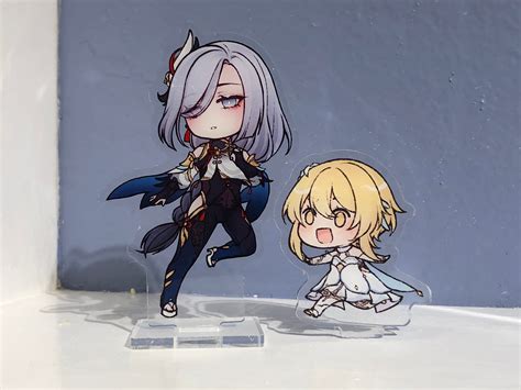 Hikari Genshin Impact Chibi Lumine Mermaid Lumine School Etsy