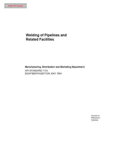 Api 1104 18th Edition Pdf