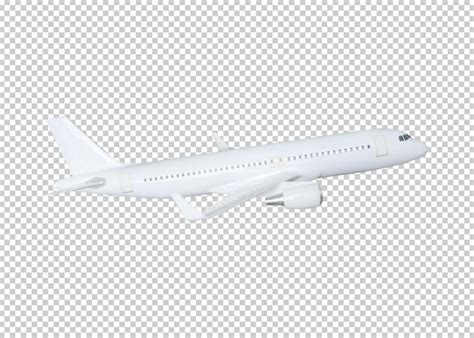 Premium PSD Plane Isolated Transparency Background
