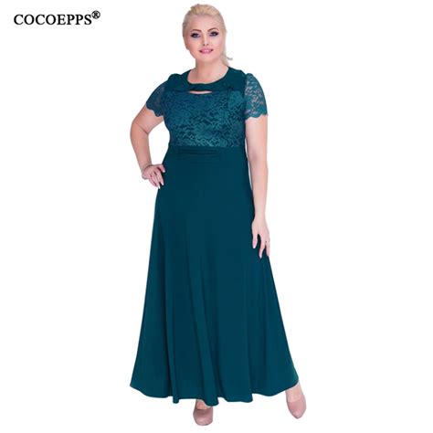 6xl 2019 Lace Women Summer Dress Plus Size Elegant Long Maxi Dress Big