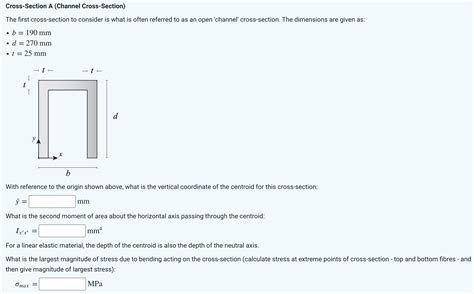Cross Section A Channel Cross Section The StudyX