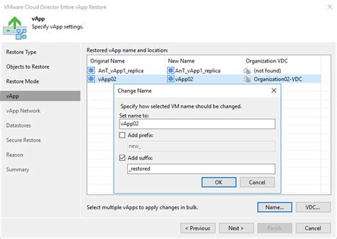 Step 5 Select Vapp Location Veeam Backup And Replication User Guide