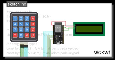 Keypad 1 Angka Wokwi Esp32 Stm32 Arduino Simulator