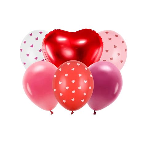 Ballonnen Set Valentijn 6st Jokershopbe