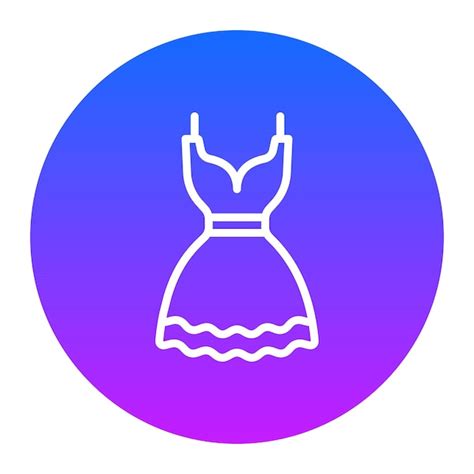 Premium Vector Cocktail Dress Vector Illustration