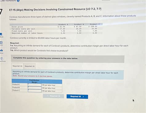 Solved Comp Homework 1e7 15 Algo ﻿making Decisions