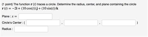 Solved Point Find The Parametric Equations For The Chegg