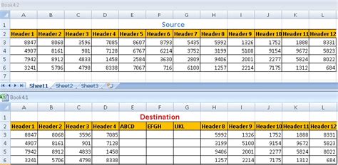 excel updating different tables data which has similar same header stack overflow
