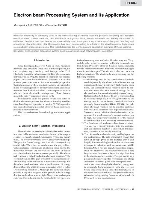 Pdf Electron Beam Processing System And Its Application Dokumen Tips