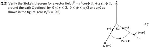 solved q 2 verify the stoke s theorem for a vector field Ě