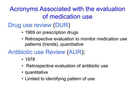 Drug Utilization Review Or Drug Utilization Evaluation Pptx