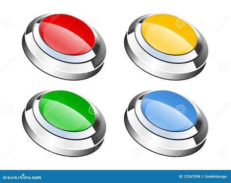 Glassy Buttons Stock Illustration Illustration Of Gradient 12267098