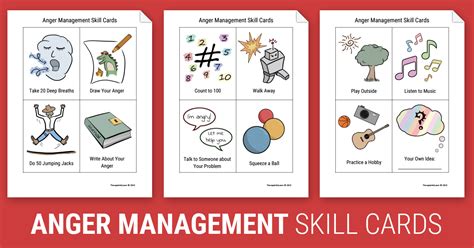 Anger Management Worksheets Therapist Aid