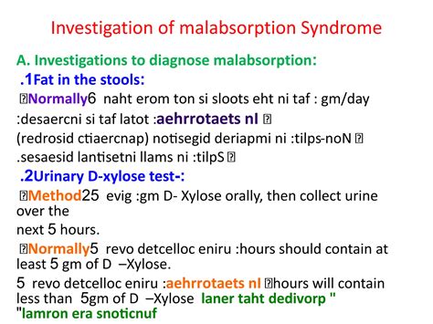 Approach To Malabsorption Syndrome Pptx