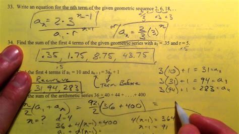 Algebra 2 Sequences And Series Sequences And Series Power Point Ppt