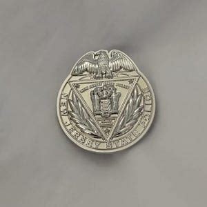 New Jersey State Police Badge PBA Etsy