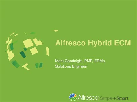 Ppt Alfresco Hybrid Ecm Powerpoint Presentation Free Download Id2439931